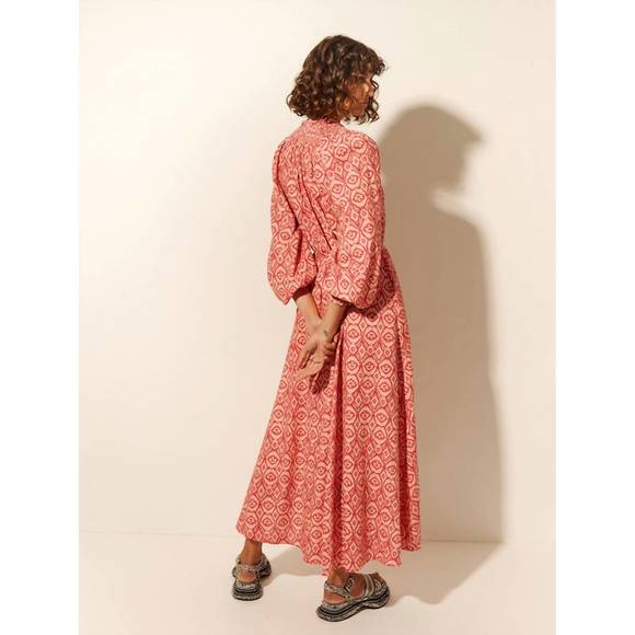 Kivari | Dresses | New Kivari Zahara Maxi Dress In Red Ikat | Poshmark
